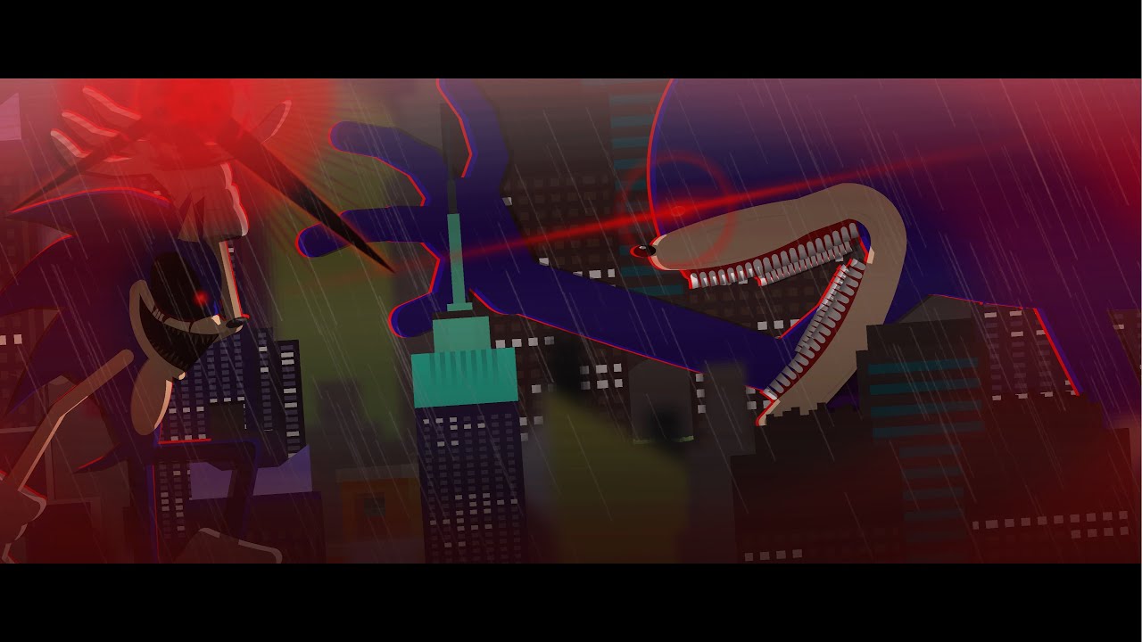 Shin Sonic Vs Sonic.Exe  - The Sonic Tapes || (Stick Nodes)
