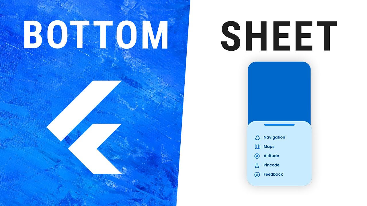 Flutter BottomSheet Widget