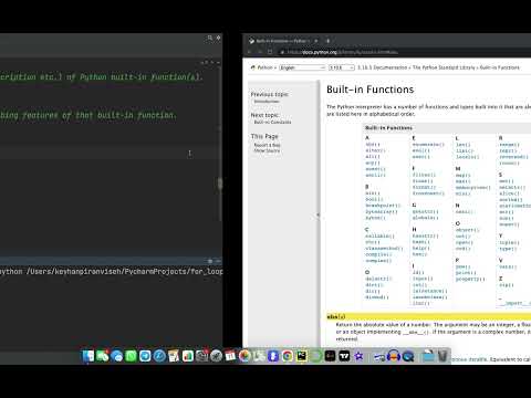 Python-Print the documents (syntax, description etc.) of Python built-in function(s).