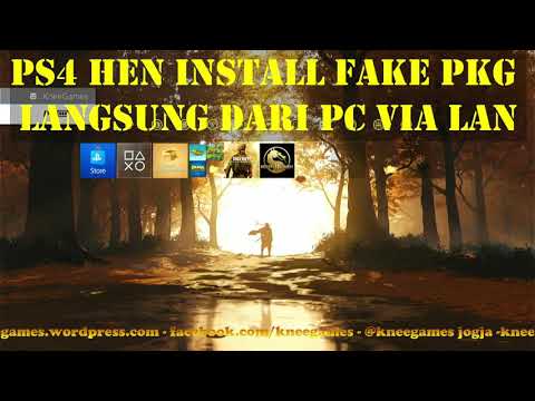 CARA INSTALL PKG PS4 HEN LANGSUNG DARI PC VIA KABEL LAN – -Kneegames ...