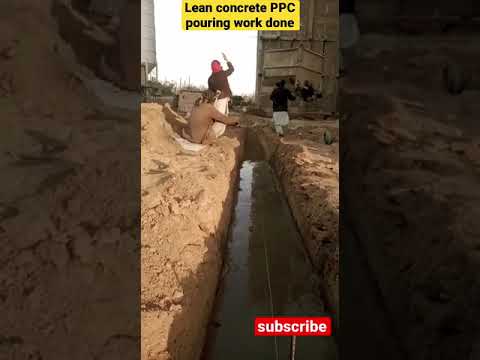 Lean concrete PPC pouring work done ✅ #Shorts #concrete #concretepump #civil #youtuber #youtubeshort