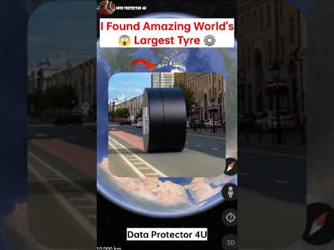 I Found Amazing World's ๐ฑ Largest Tyre โ๏ธ On Google Maps And Google Earth #trending #shots #earth