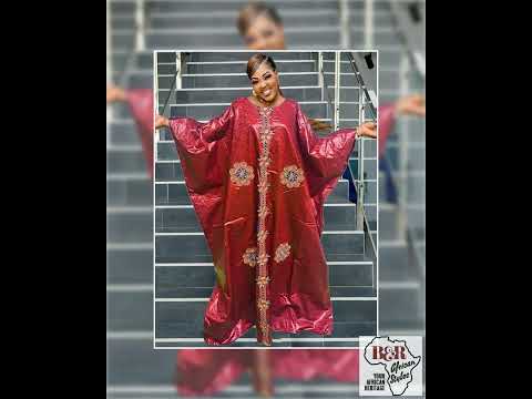 Elegant African Bazin Riche Wedding Party Dress
