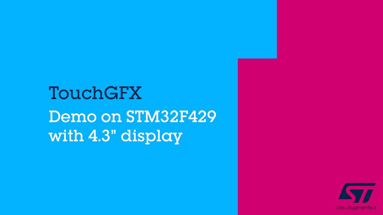TouchGFX Demo on STM32F429 with 4.3 display