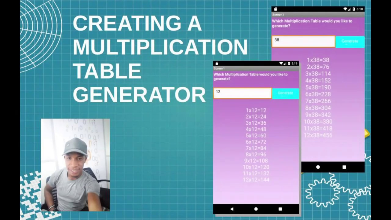 MULTIPLICATION TABLE GENERATOR EDITED2