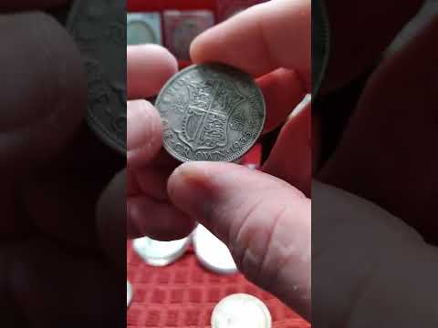 British half crown coins. All 50% silver, I believe.