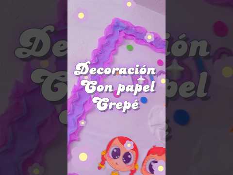 Decoraciones con papel crepé #manualidadescreativas #ideas #diy #tutorial #manualidades