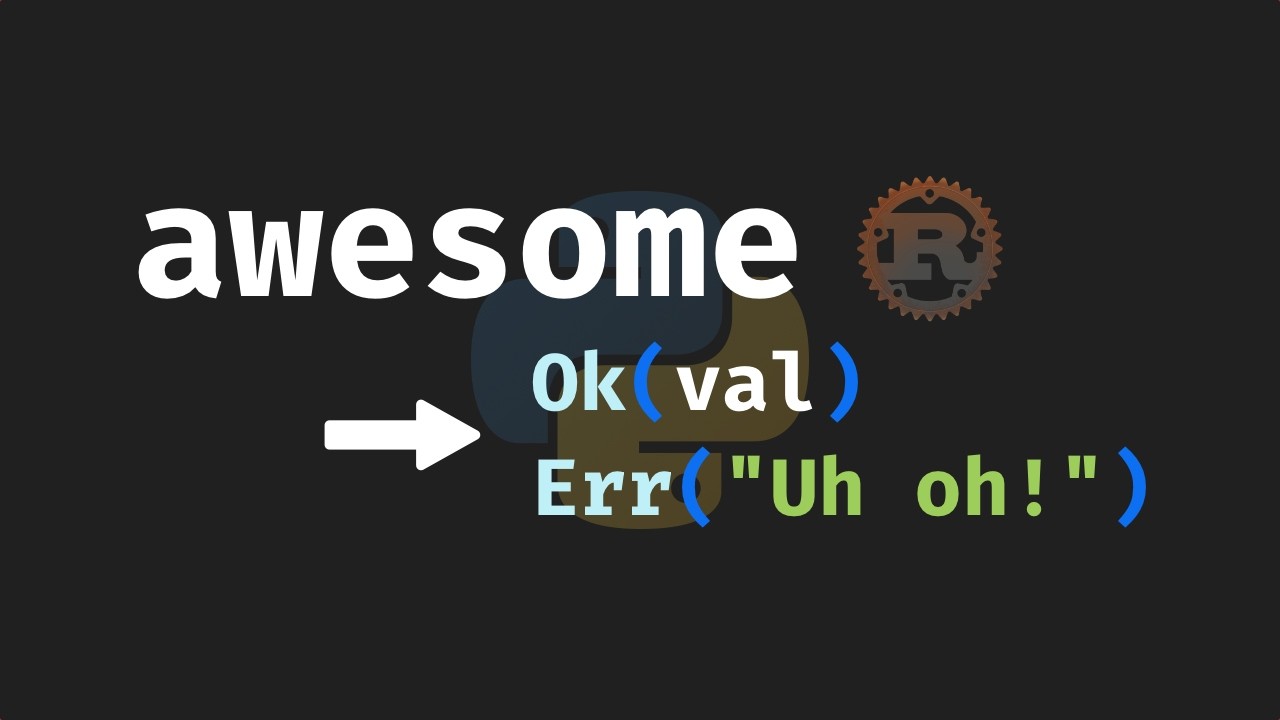 Monadic Error Handling in Python is Awesome
