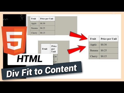 How to Make a Div Fit its Content | HTML & CSS Tutorial