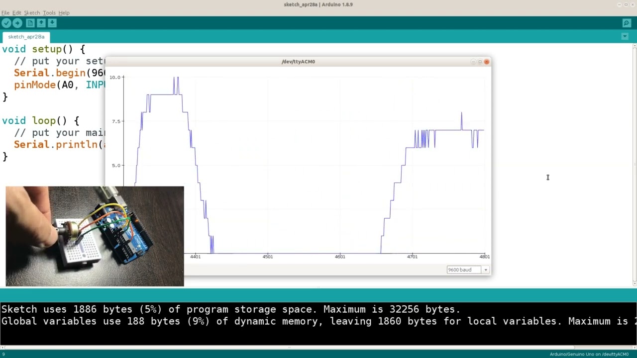 0012 - Serial Plotter in Arduino