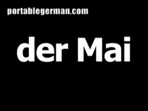 German word for May is der Mai
