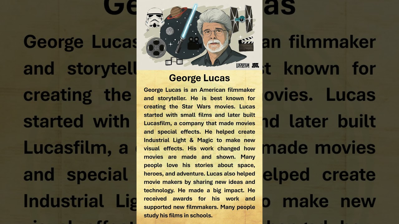 george lucas biography #englishlistening #history #learnenglish #motivation #easyenglish #audiobook