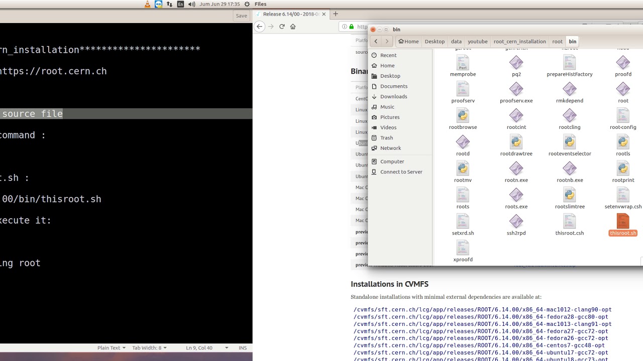 ROOT CERN installation