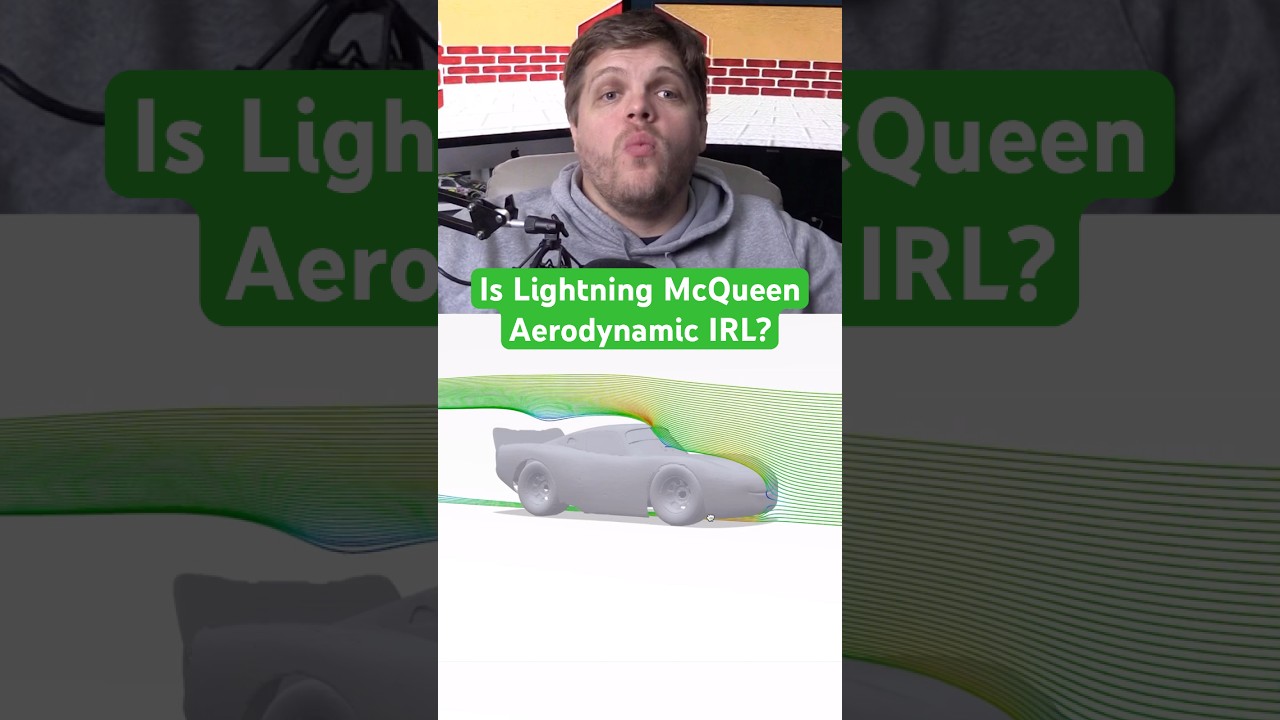 NASCAR Engineer Breaks Down Lightning McQueen's Aerodynamics #cars #racing  #lightningmcqueen
