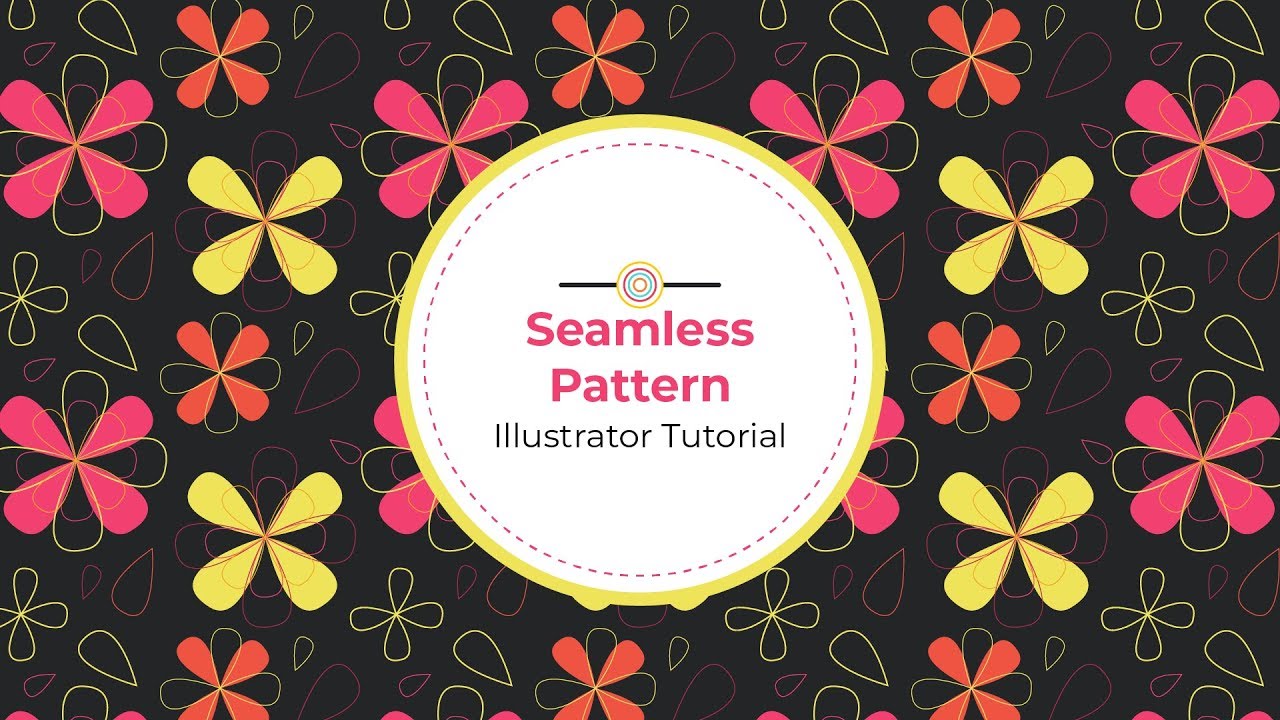 Seamless pattern with flowers- Illustrator tutorial