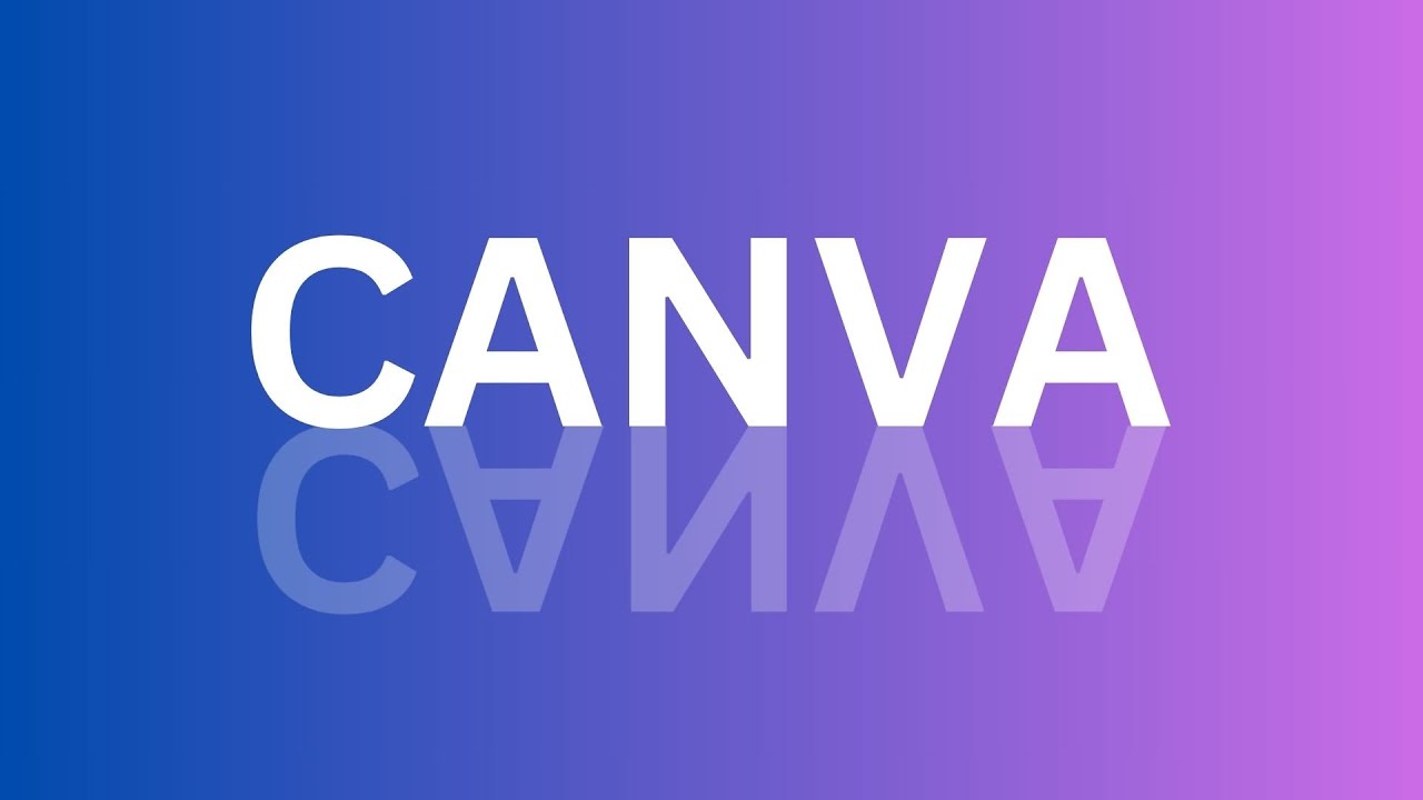 Simple reflection Text Effect in Canva tutorial