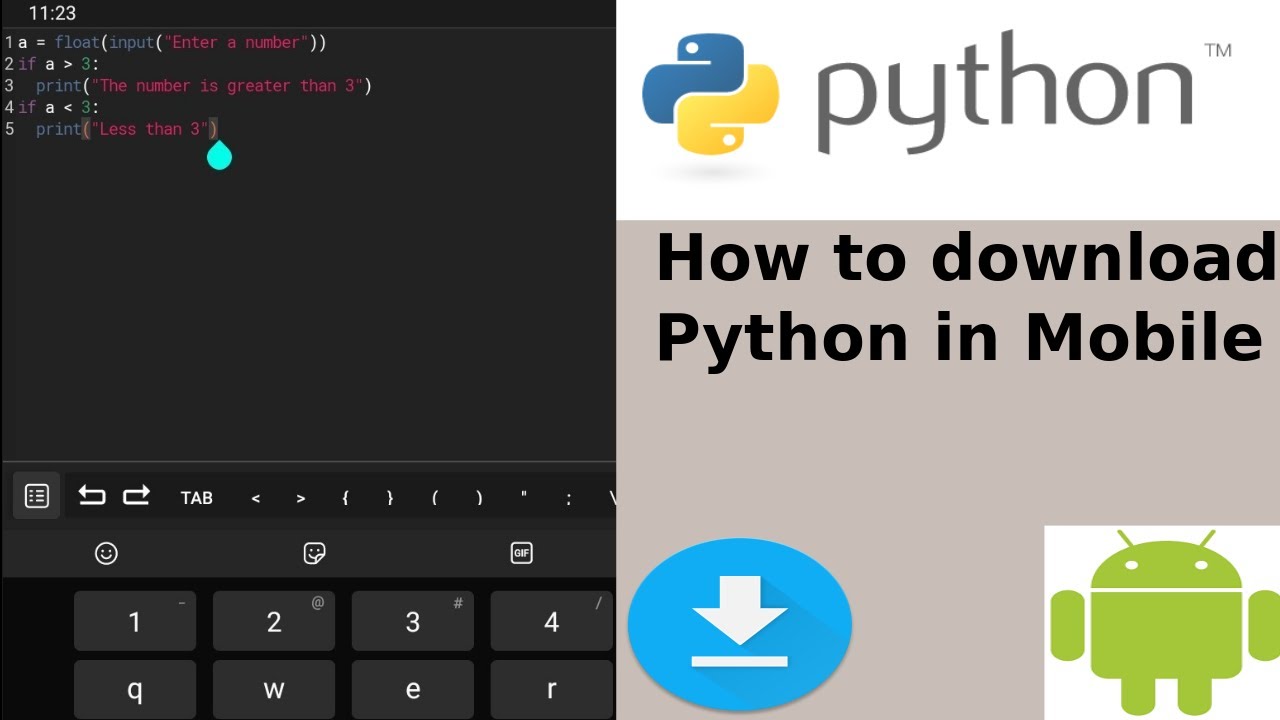 How to download python in mobile | How to run python on android