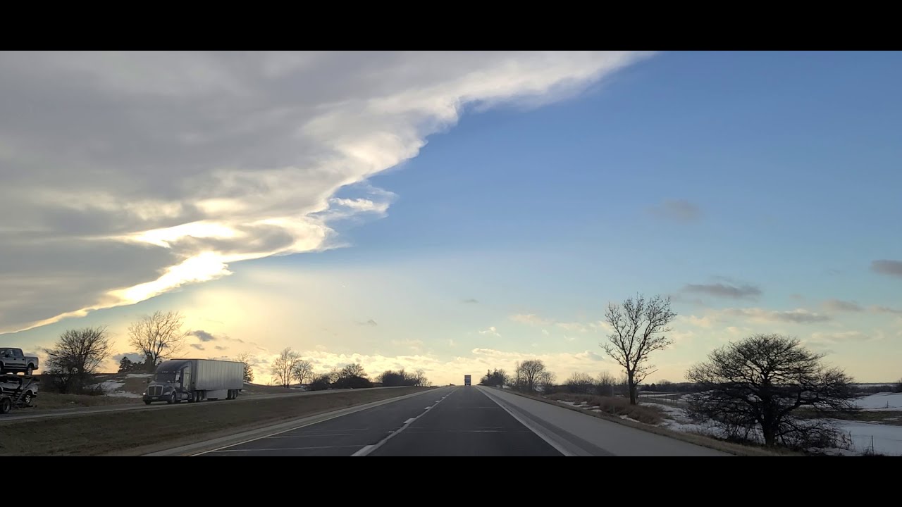 Westward bound on I-80 Illinois