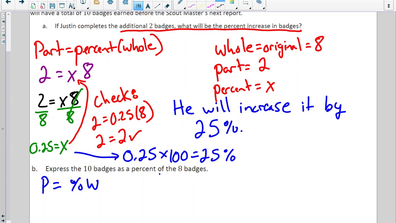 Percent increase and decrease: Module 4 Lesson 4