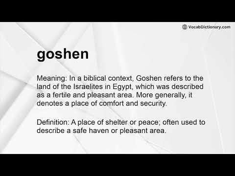 goshen Meaning