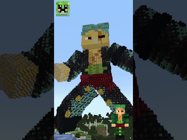 Minecraft Zoro, Luffy, Emilia Skin Statue Minecraft Map