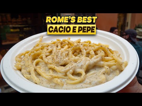 The Best CACIO e PEPE in Rome it's from a Take Away Shop