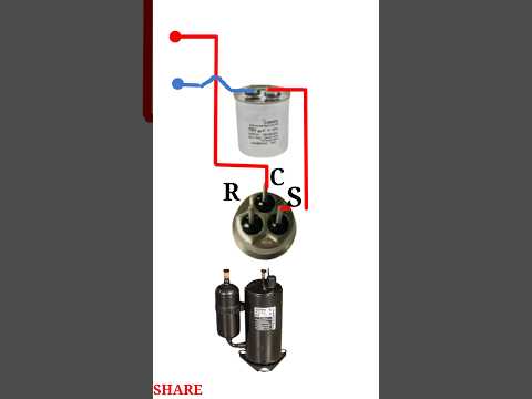 Split AC Compressor Capacitor Connection#shors#viral #gktechnical #treding #electrical #splitac