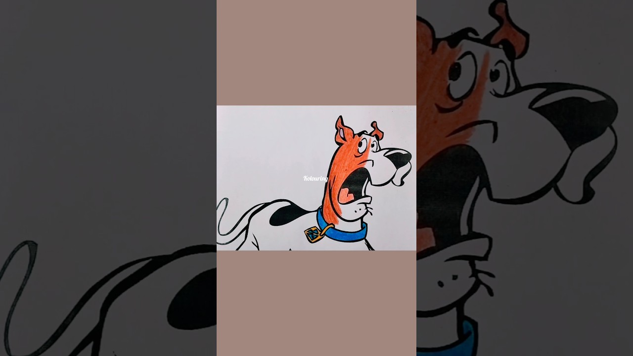 Scooby Doo coloring #sound #cocomelon #scoby #scoobydoo #scoobydoowhereareyou #scoobydoo #disney