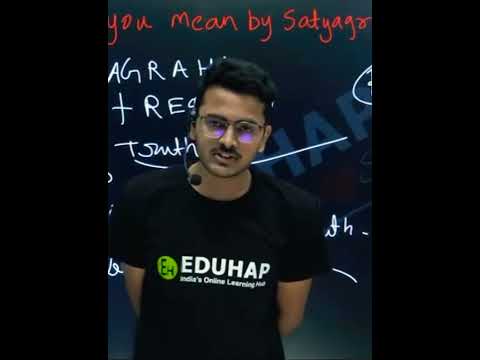 why Gandhi denied satyagraha as a passive form of resistance? #By shubham sir #Edumantra