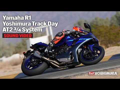 2024 Yamaha YZF R1 Track Day Sounds Yoshimura 3/4 Alpha T System