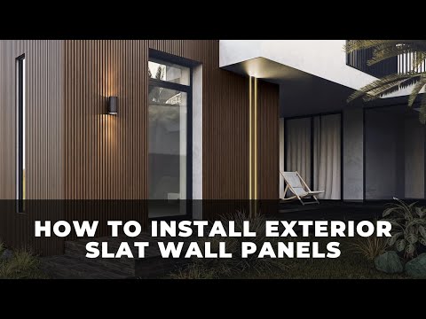 Exterior Slat Wall Panels Installation Guide | WoodyWalls