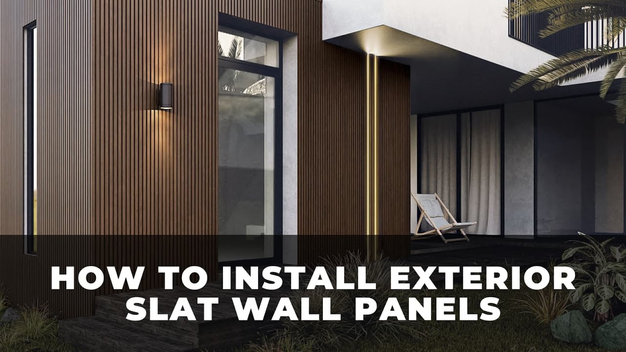 Exterior Slat Wall Panels Installation Guide | WoodyWalls