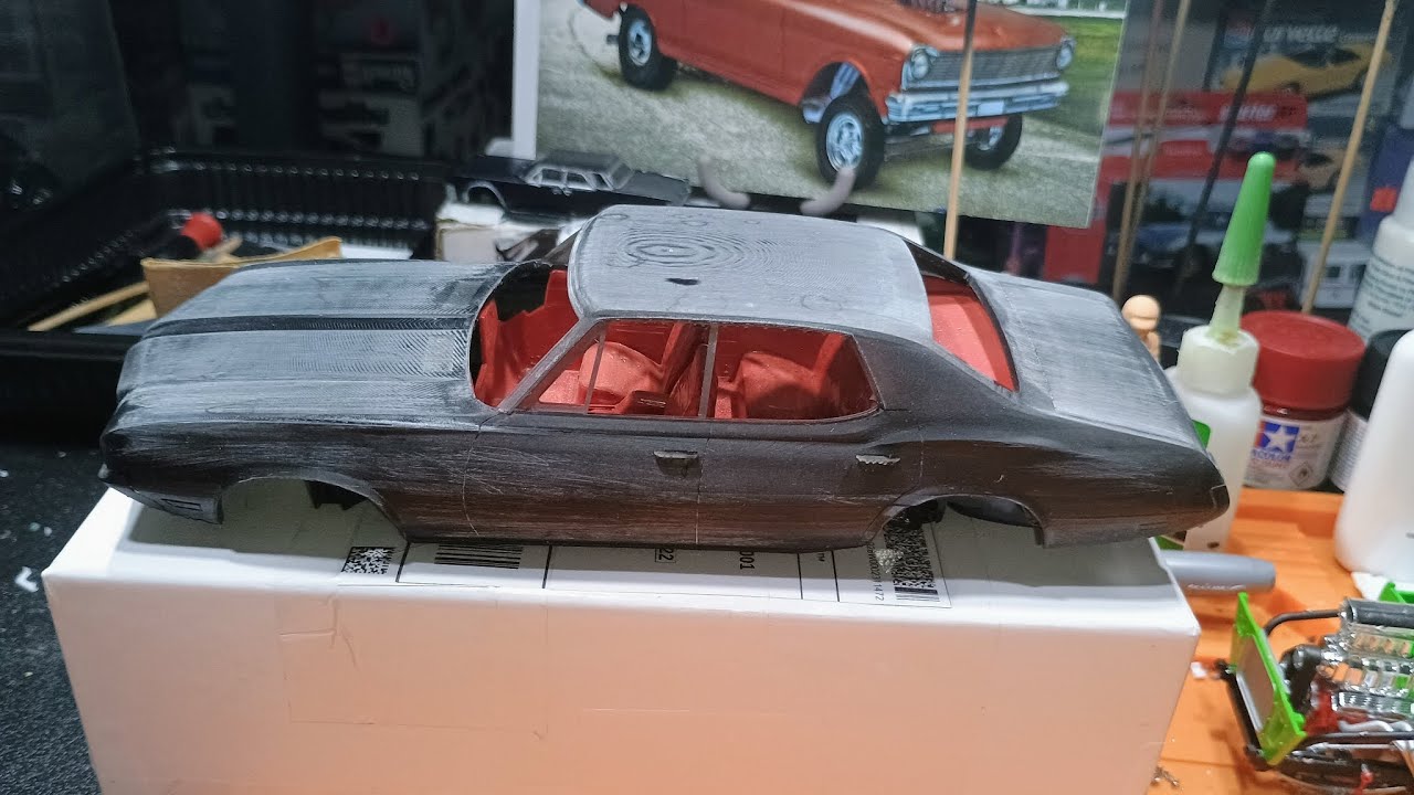 3d printed 1/25 scale 71 olds Cutlass saloon sedan project 