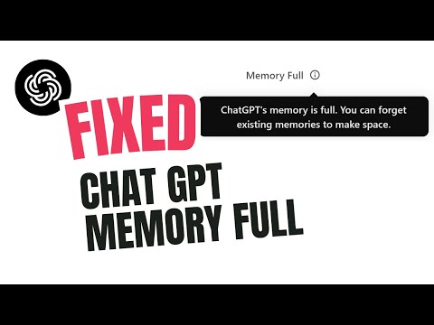 Fixed ChatGPT memory full issue | delete ChatGPT memory and history