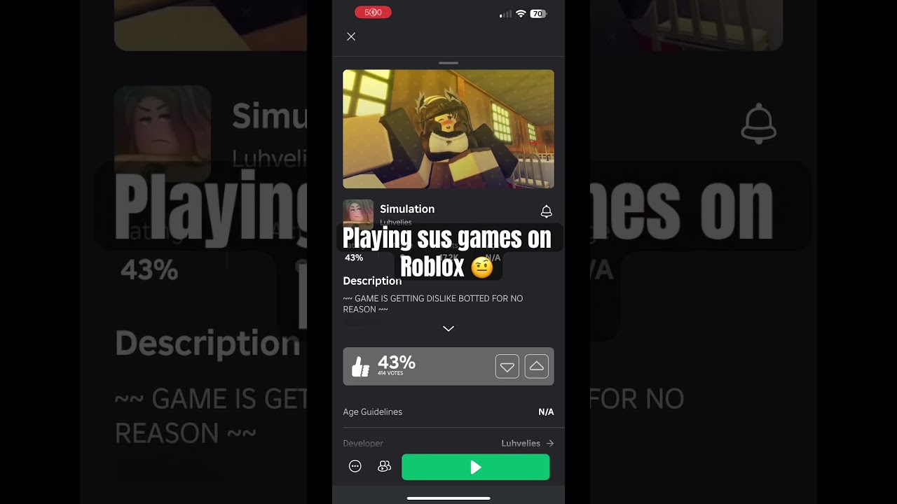 Playing sus games on Roblox 🤨 #funny #shorts #trending #fyp #viralshorts #memes #roblox #sus #weird