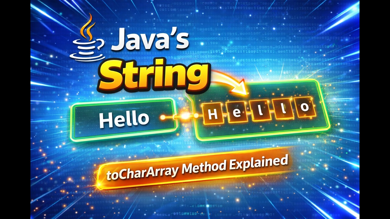 Java’s String toCharArray Method Explained