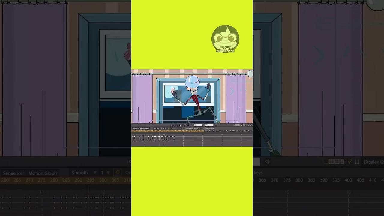 a fast look at the rigging of this scene #moho #tutorial #rigging #animation #vector #art #digital