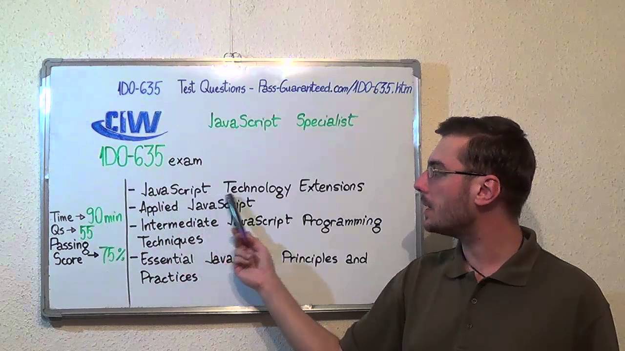 1D0-635 – CIW Exam JavaScript Specialist Test Certification Questions
