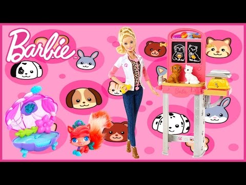 Barbie Vet | Barbie checks Cat and Dog in Xray Machine |Barbie Toys From Barbie I can be Mattel