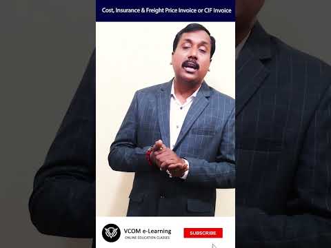 Cost, Insurance & Freight Price Invoice or CIF Invoice - #shortvideo #internationalmarket-Video@221