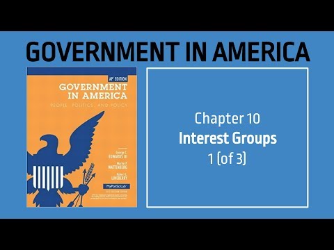 AP US Government - Government in America Chapter 10 - Interest Groups - 1 (of 3)