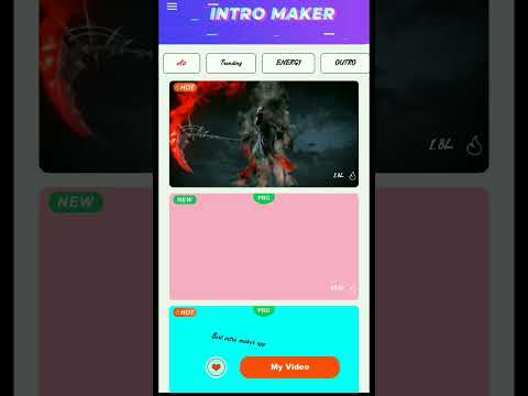 BEST INTRO MAKER APP😉for gamers and youtubers