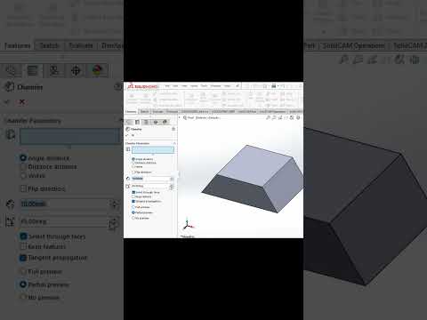 Solidwork Chamfering Tutorials#solidworks #solidworks3d