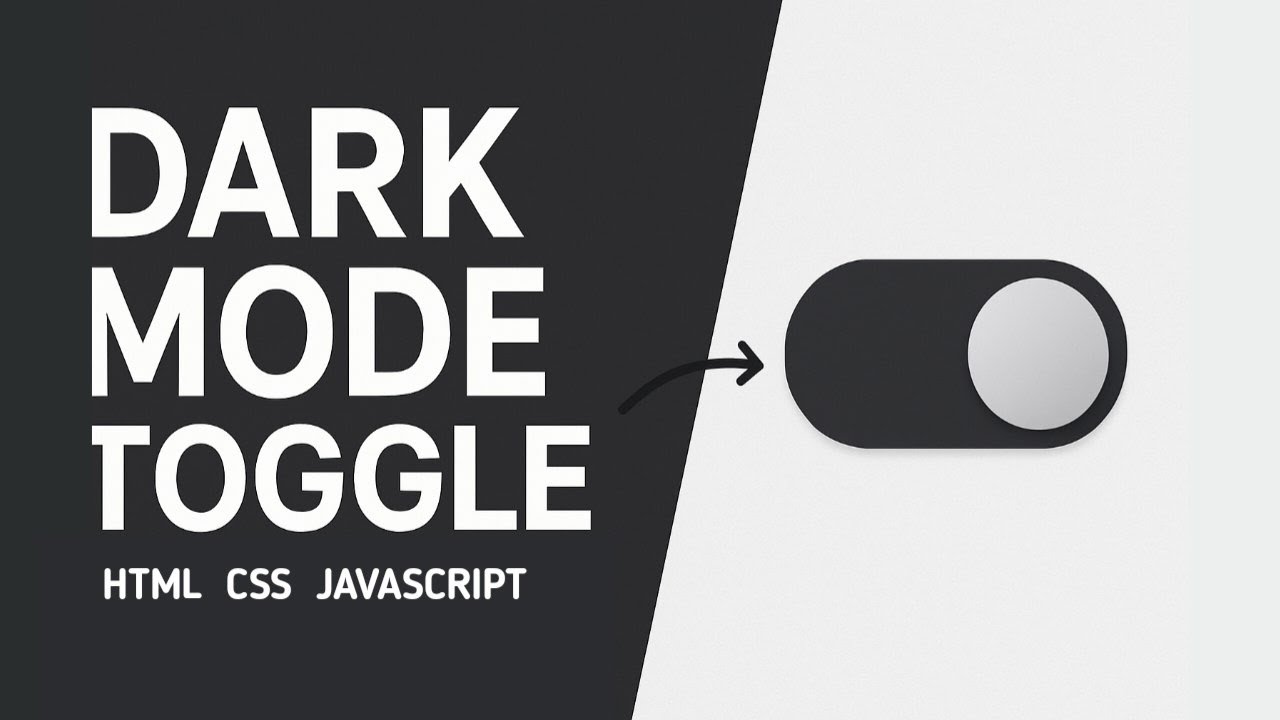 Dark Mode Toggle in HTML CSS JavaScript | Mini Project for Beginners