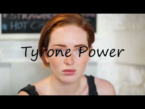 How to pronounce Tyrone Power in English?