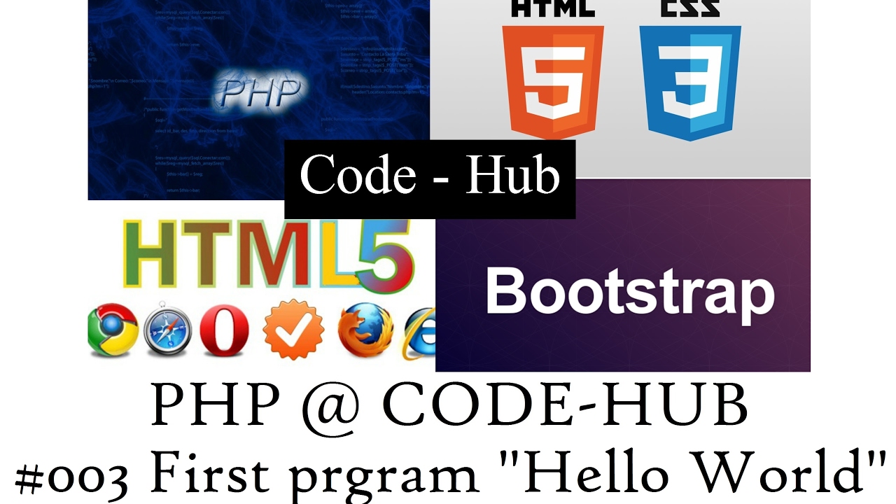 php basics #003 Write first program in php 