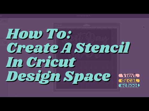 How To Create A Stencil In Cricut Design Space // Cricut Beginner Tutorials