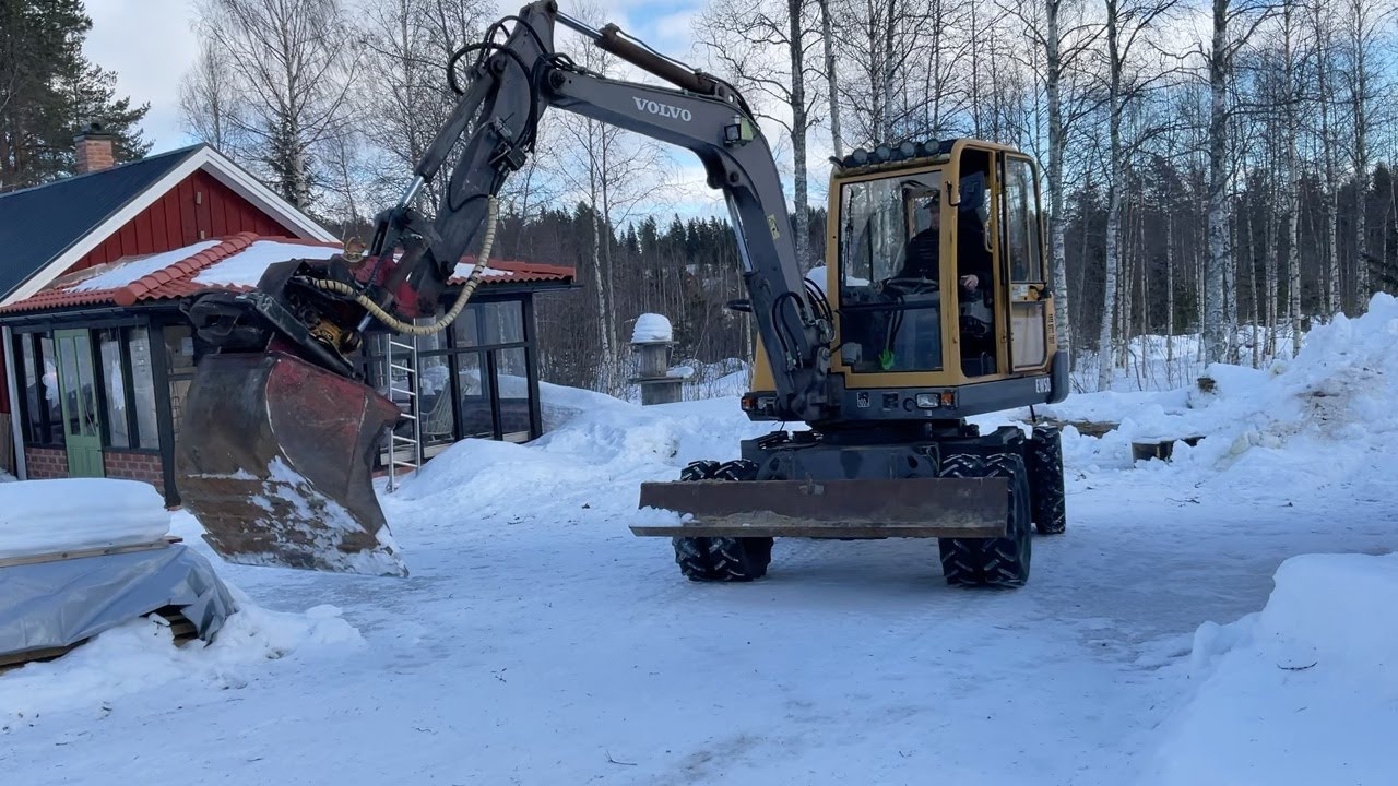 Grävmaskin Volvo EW50, Ljusdal, Klaravik auktioner