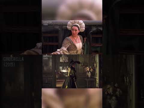 Wicked stepmother similar entrances in Cinderella adaptations #disney