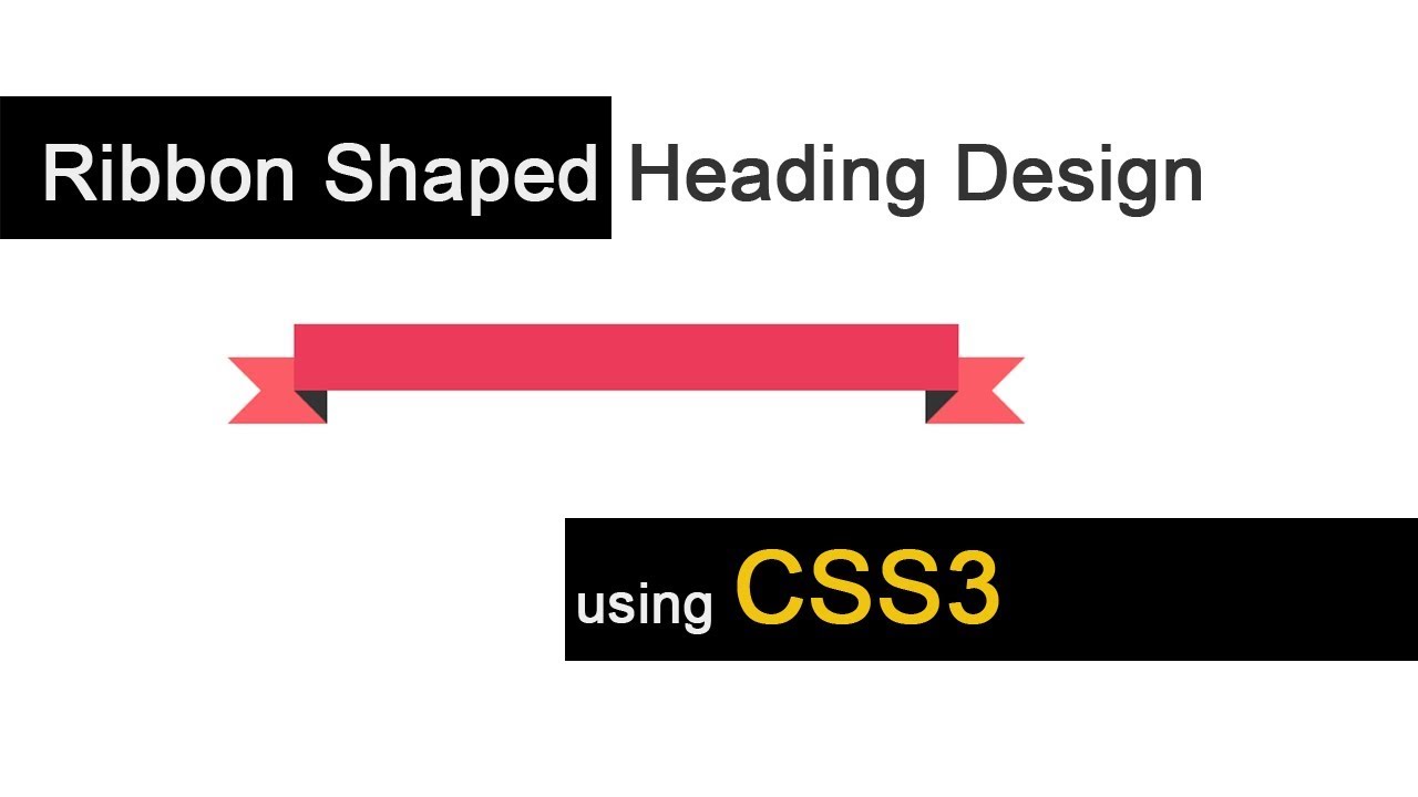 CSS Ribbon Shape Heading Design | csPoint web designing tutorials